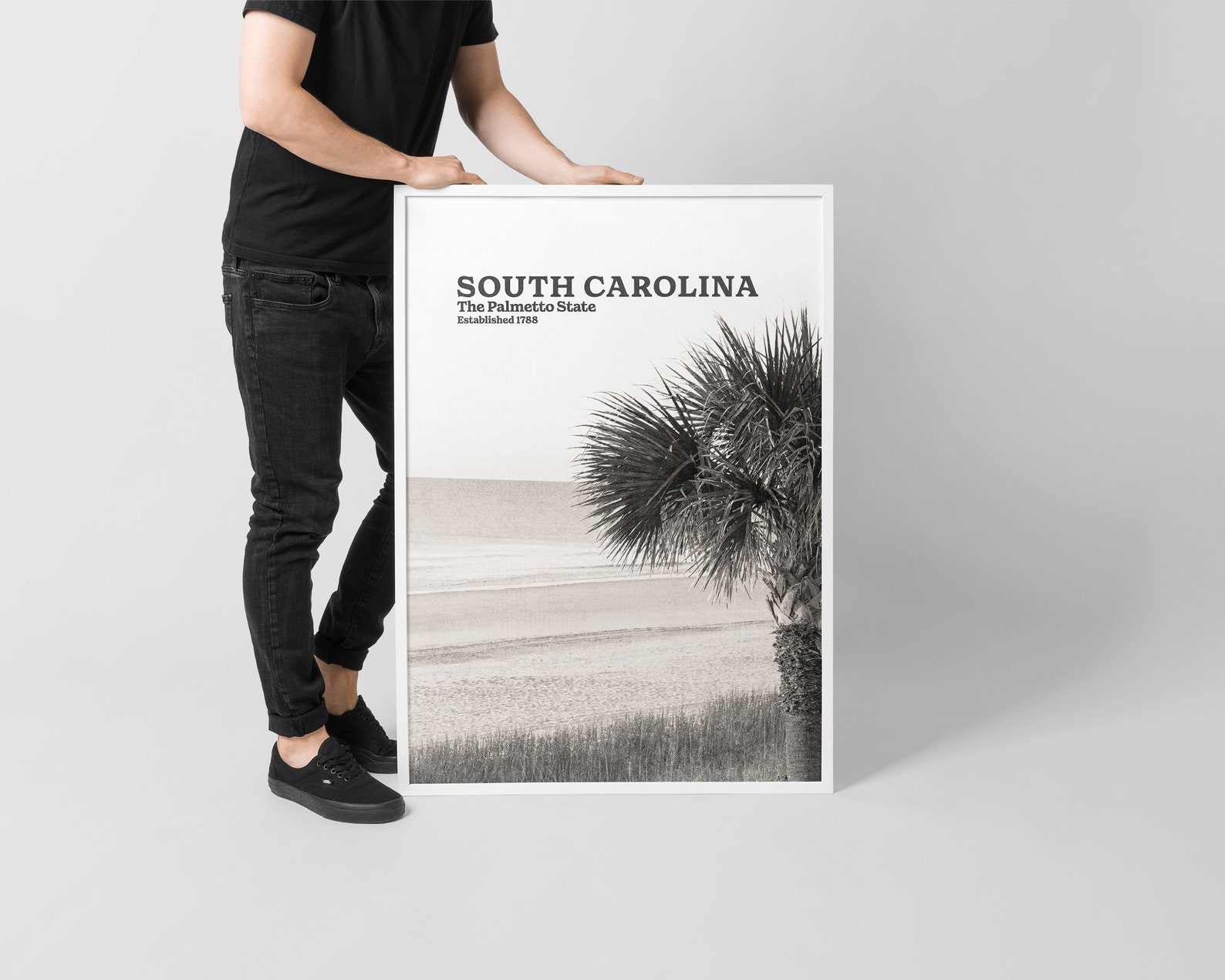 South Carolina Poster - South Carolina Print - South Carolina Wall Art ...