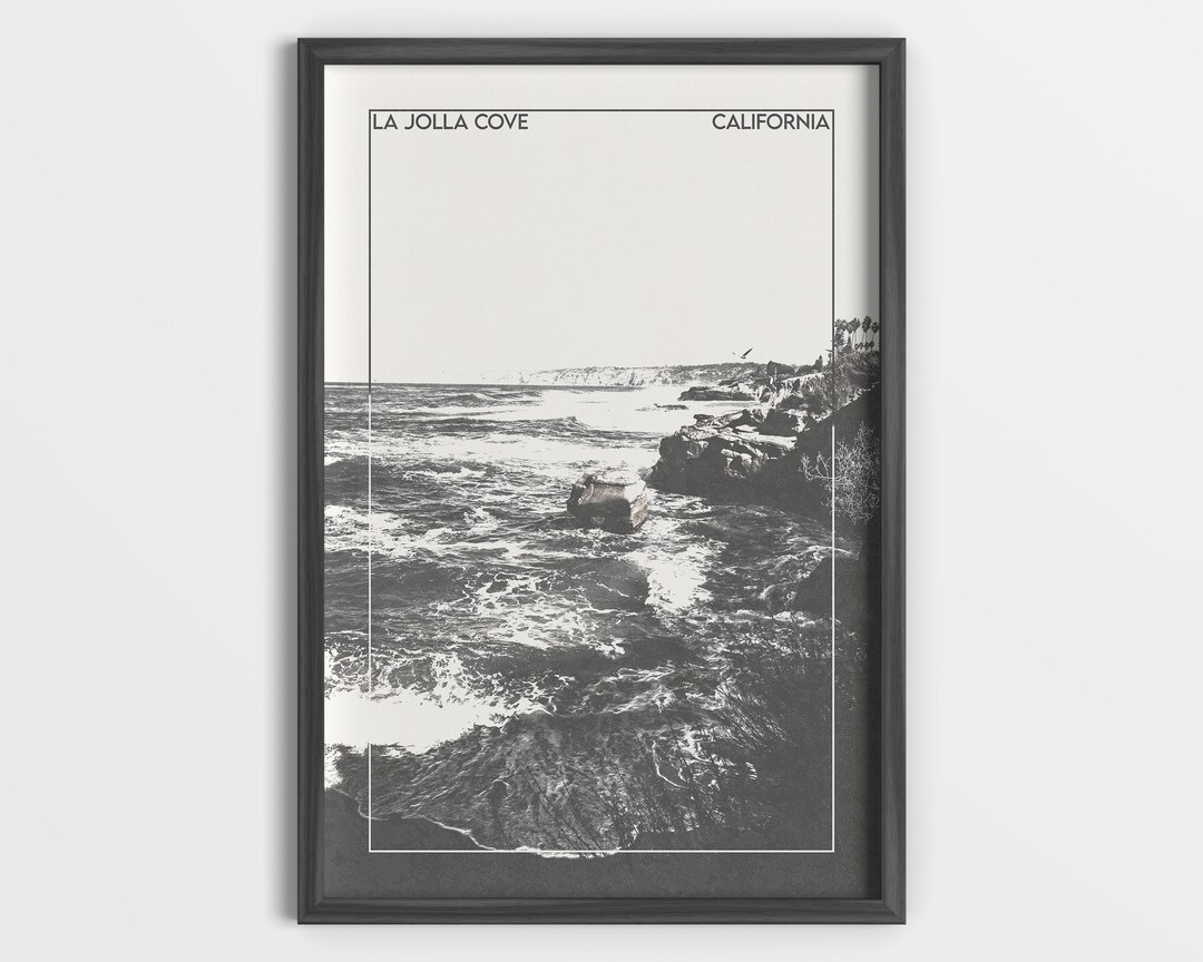 La Jolla Cove Poster - California Poster - La Jolla Cove, CA - Etsy