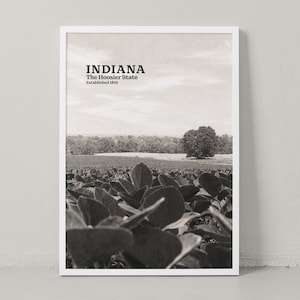 Indiana Poster - Indiana Print - Indiana Wall Art - Indiana Photography ...