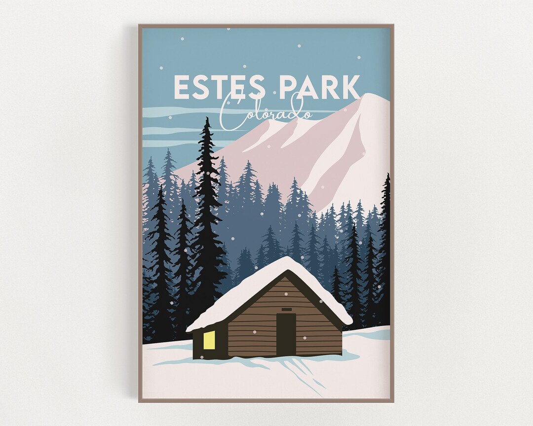 Estes Park Wall Art - Estes Park Colorado - Estes Park Travel Print ...