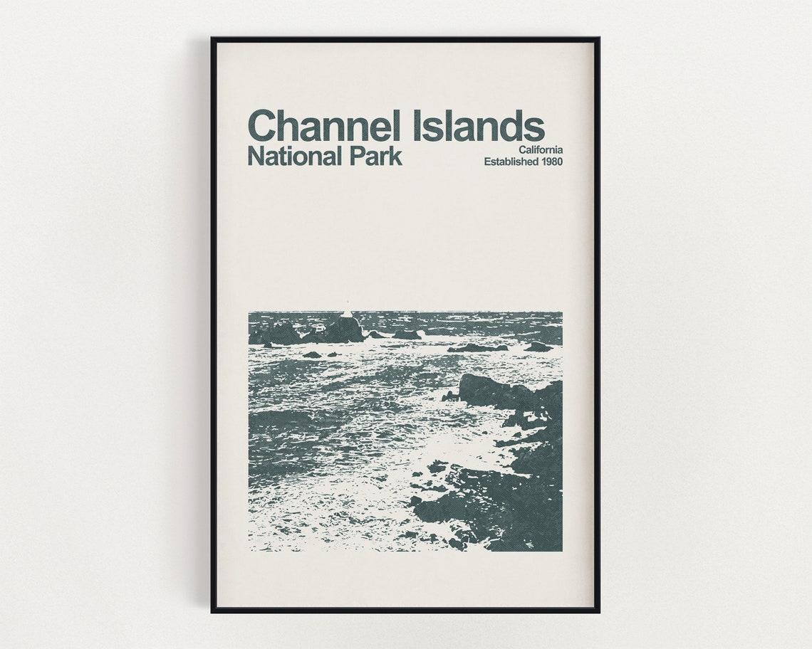 Channel Islands National Park Poster Minimalist Wall Art - Etsy