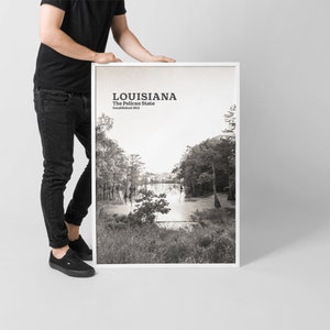 Louisiana Poster - Louisiana Print - Louisiana Wall Art - Louisiana ...