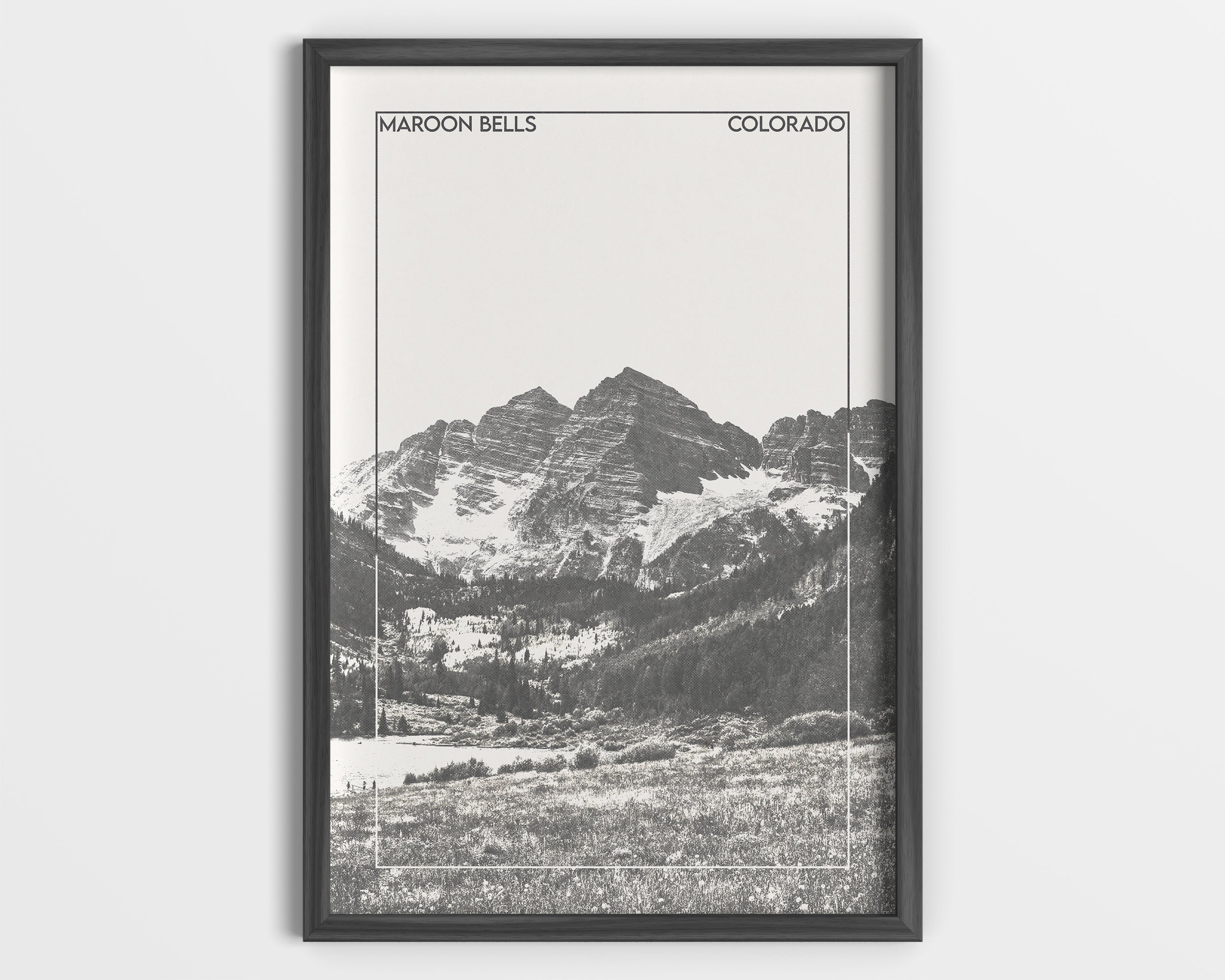 Maroon Bells Poster Colorado Poster Maroon Bells CO - Etsy