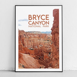 Bryce Canyon Print - National Park Service - NPS Illustration ...