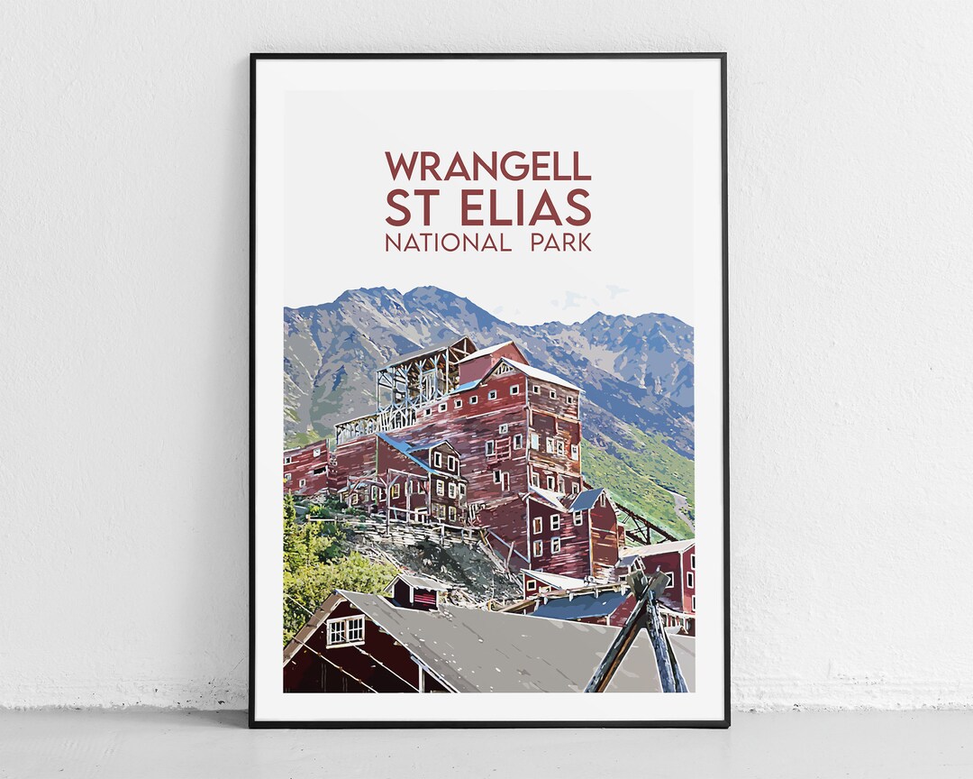 Wrangell St Elias Print - National Park Service - NPS Illustration ...