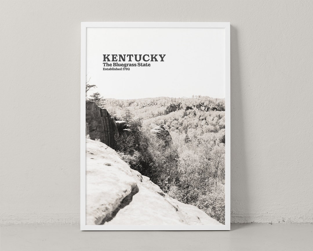 Kentucky Poster - Kentucky Print - Kentucky Wall Art - Kentucky ...