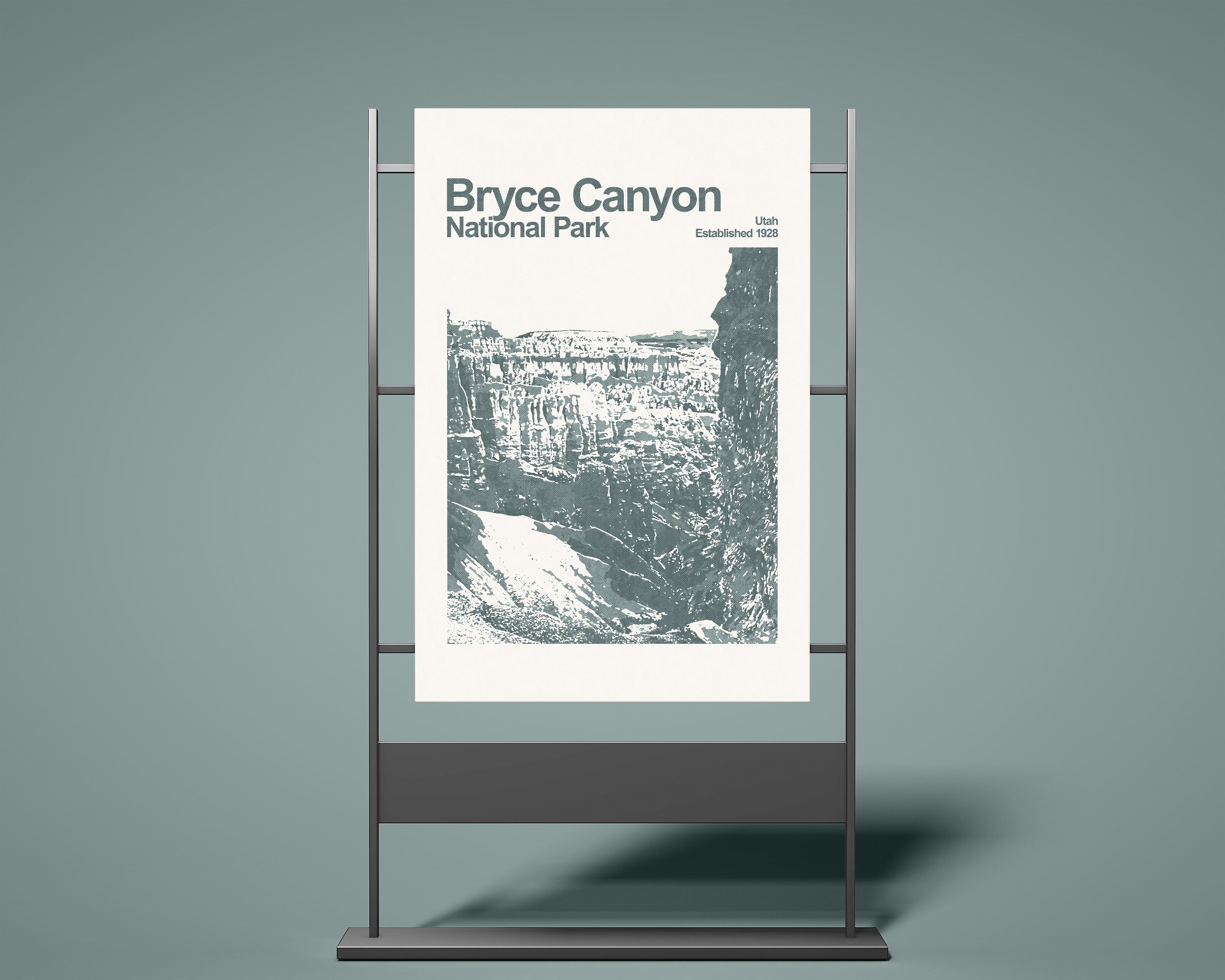 Bryce Canyon National Park Poster Minimalist Wall Art | Etsy