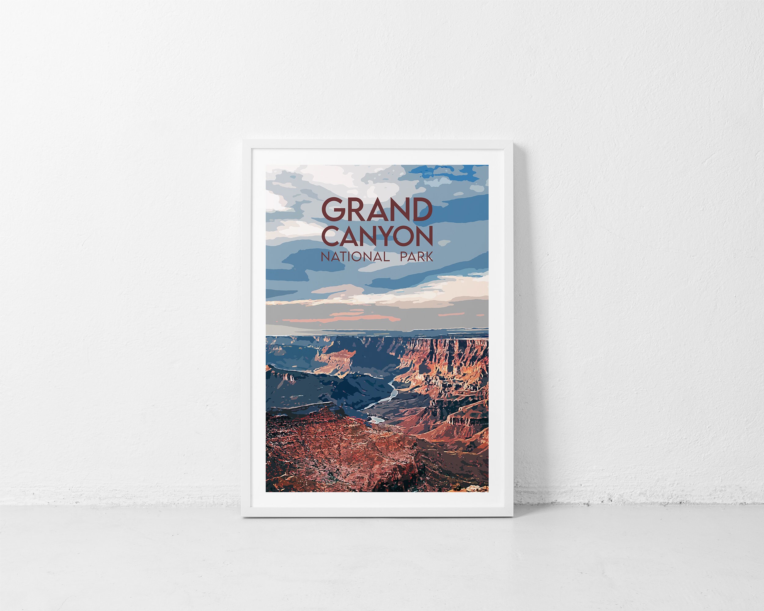 Grand Canyon Print National Parks Poster Original - Etsy