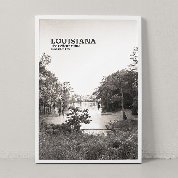 Louisiana Black and White Art - Etsy