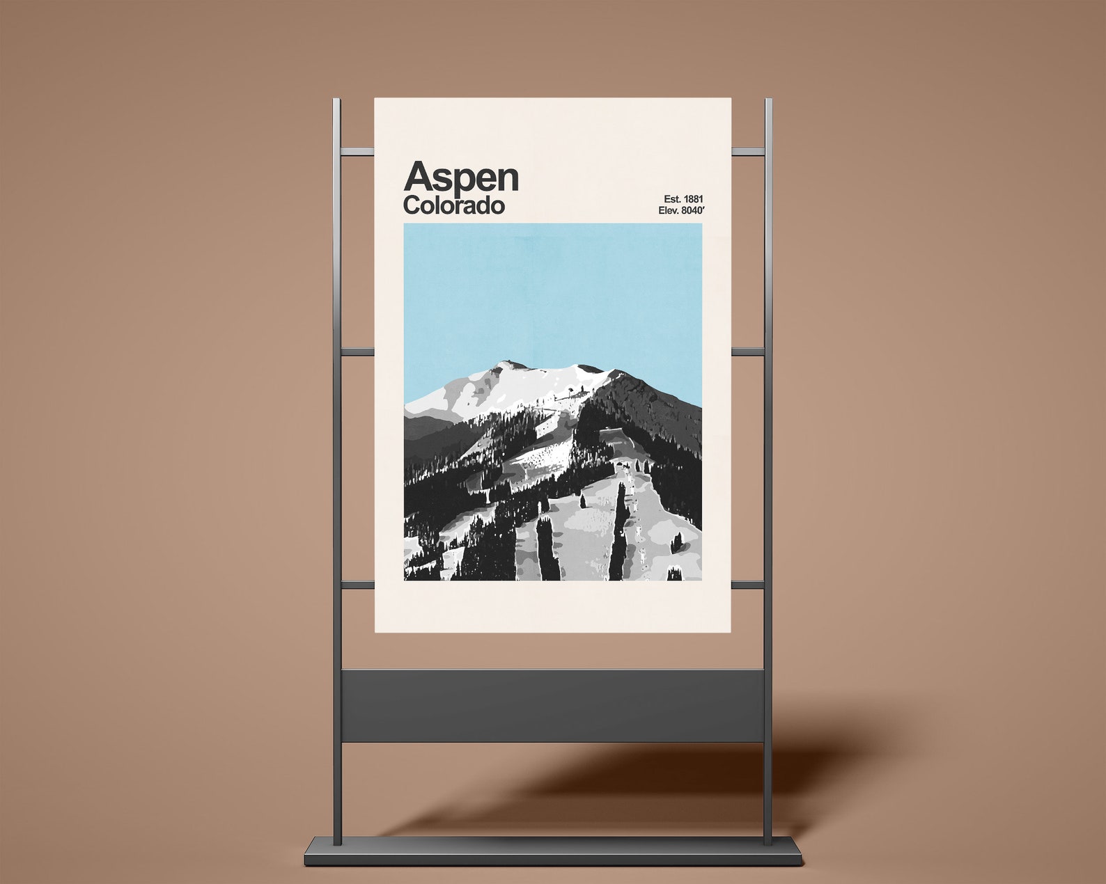 Aspen Colorado - Mid-century Travel Poster - Ski Colorado - Ski Resort ...