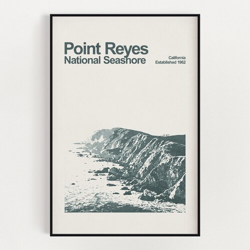Point Reyes National Seashore Poster National Park Poster - Etsy