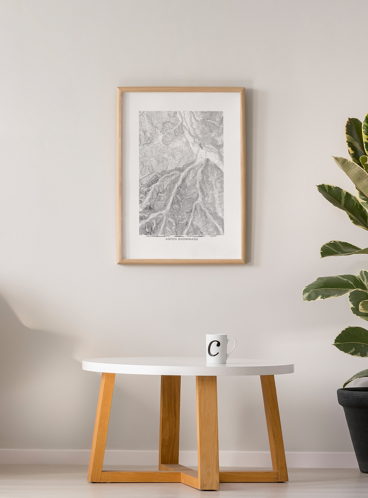 Aspen Snowmass Topography Print Ski Colorado Topo Maps - Etsy