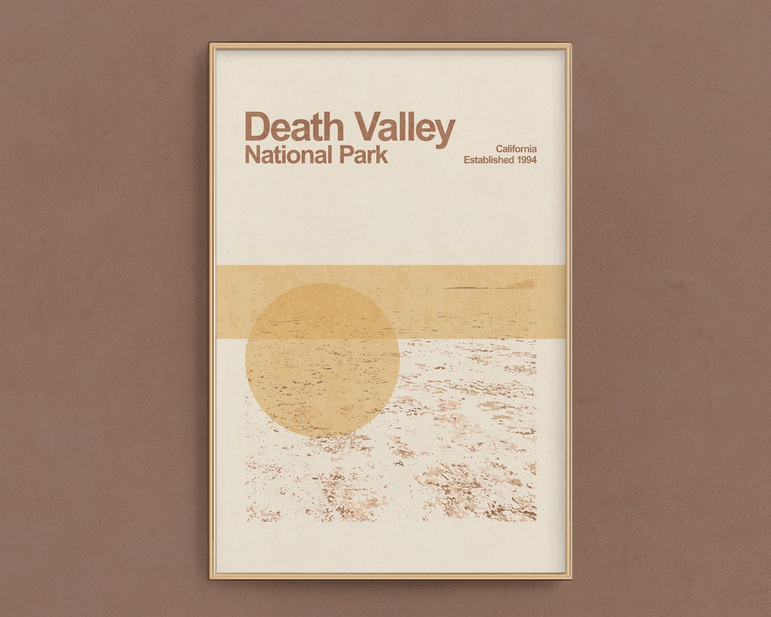 Death Valley National Park Poster - Boho Wall Art - National Park ...