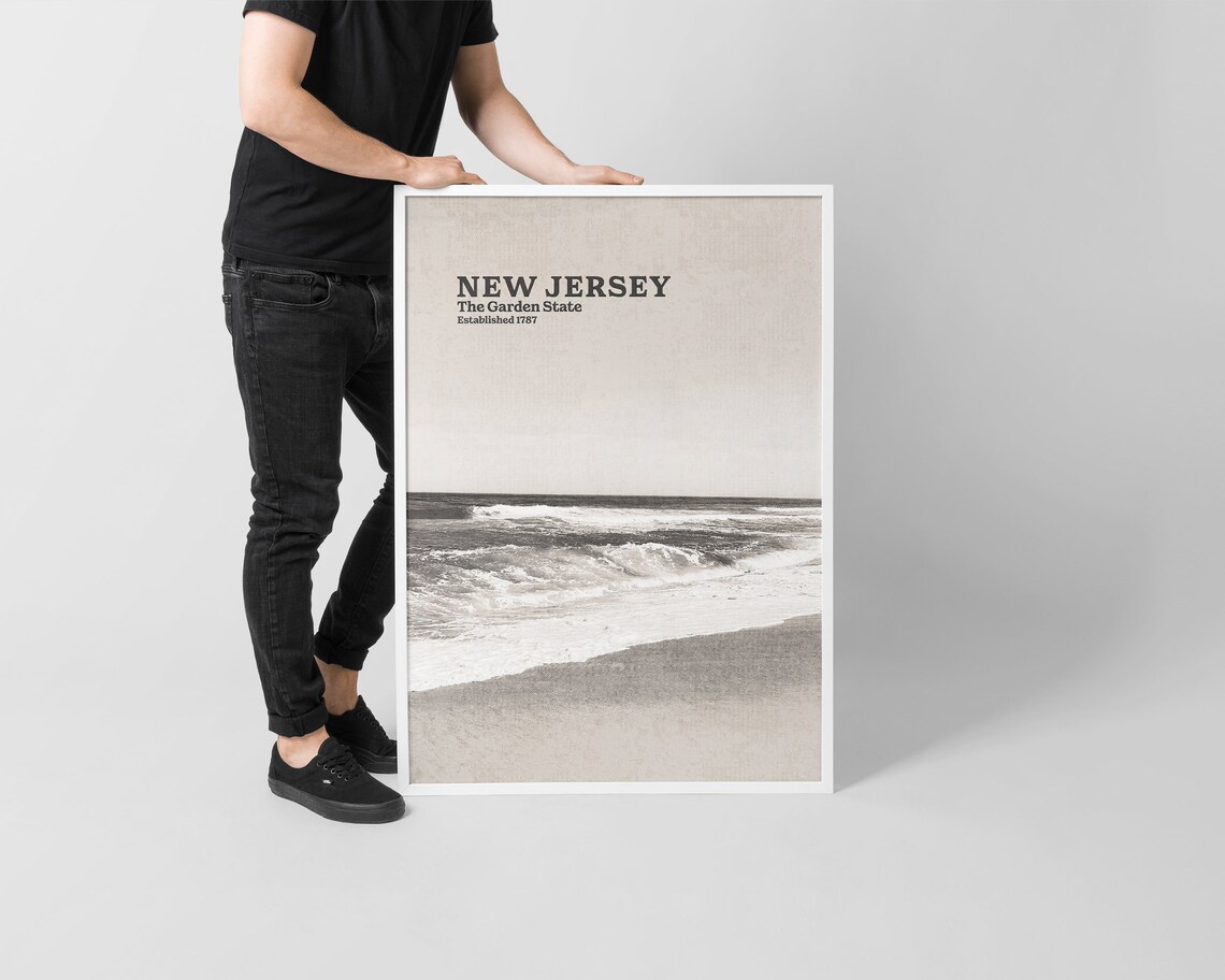 New Jersey Poster New Jersey Print New Jersey Wall Art | Etsy