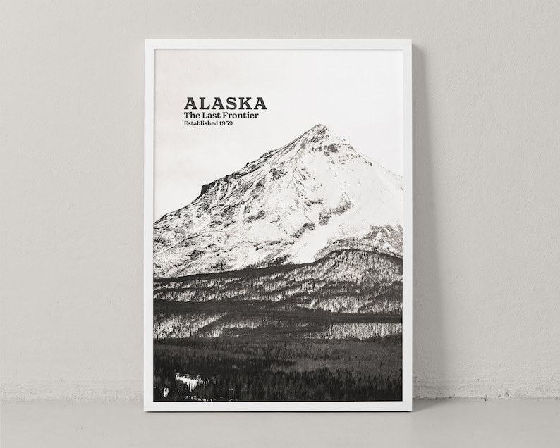 Alaska Poster Alaska Print Alaska Wall Art Alaska - Etsy