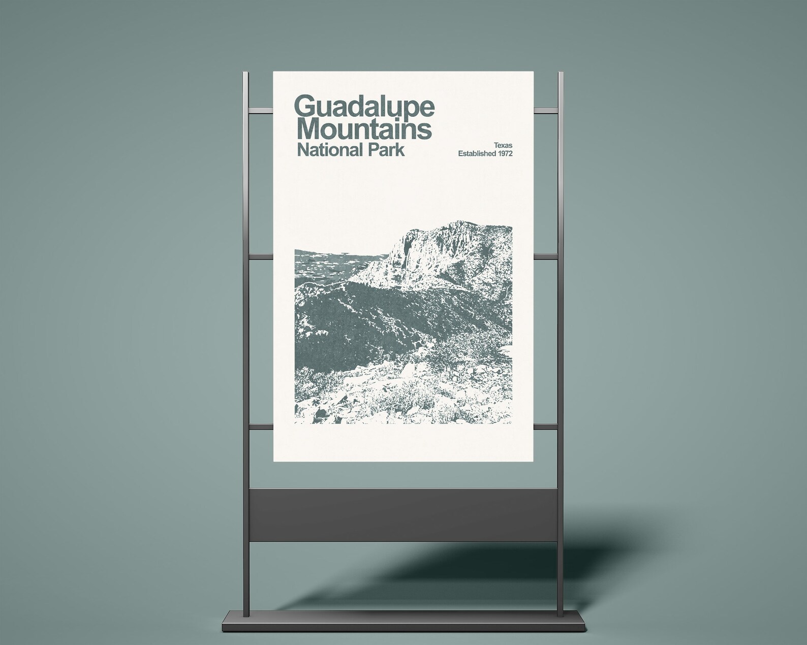 Guadalupe Mountains National Park Poster Minimalist Wall Art - Etsy