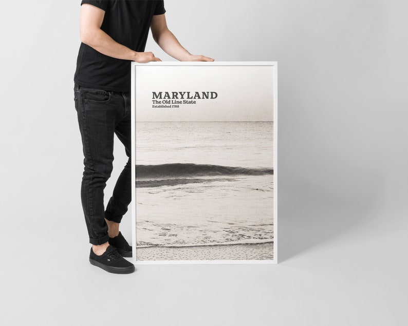Maryland Poster Maryland Print Maryland Wall Art - Etsy