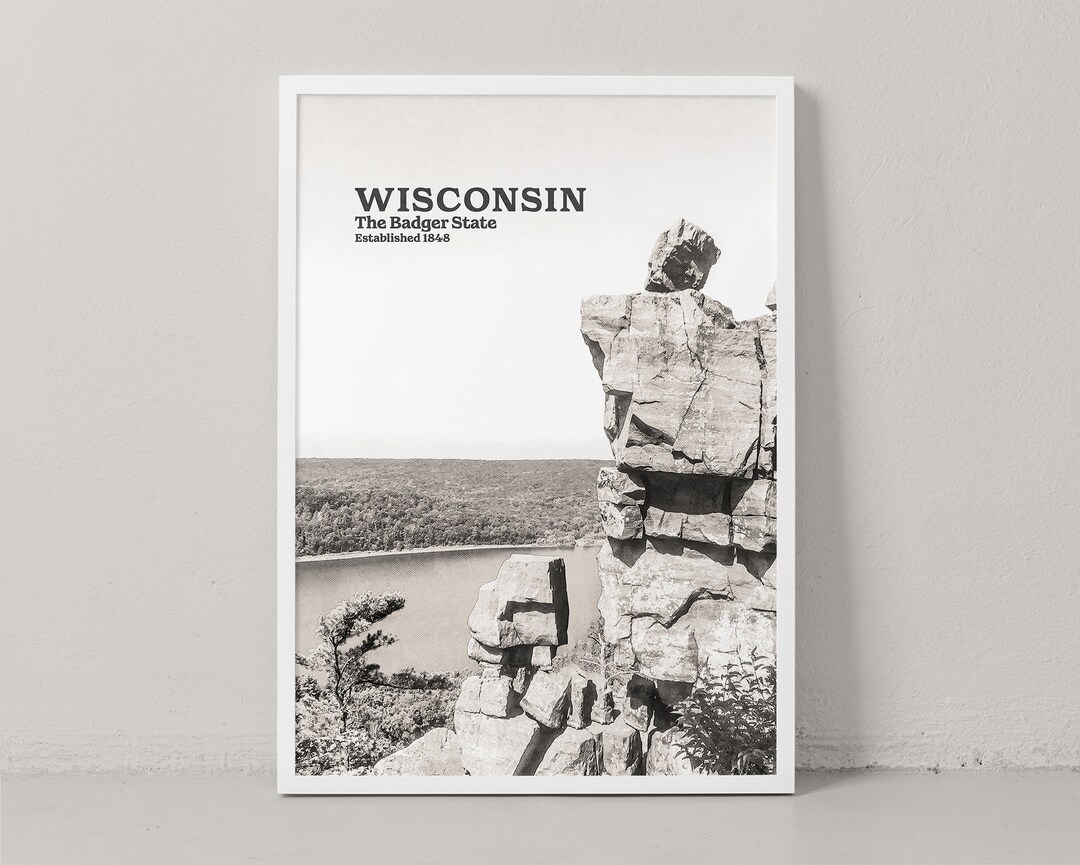 Wisconsin Poster - Wisconsin Print - Wisconsin Wall Art - Wisconsin ...