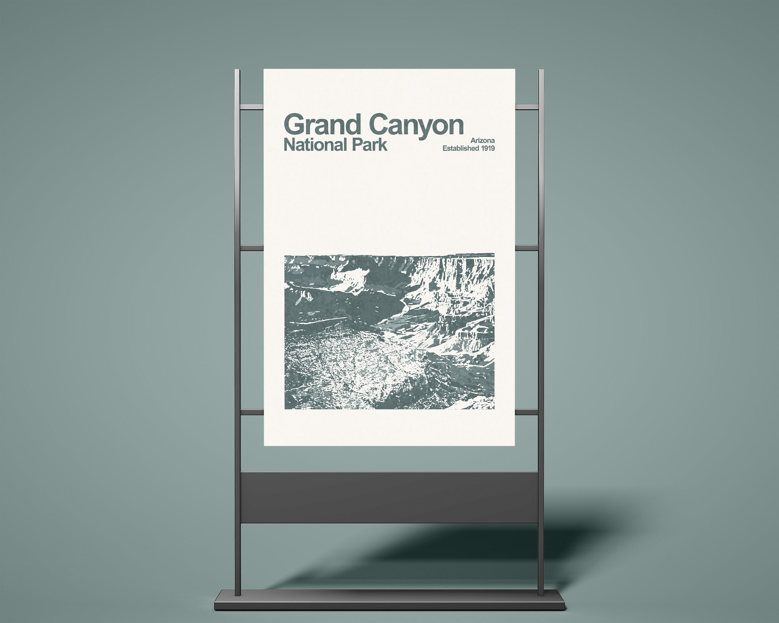 Grand Canyon National Park Poster Minimalist Wall Art | Etsy