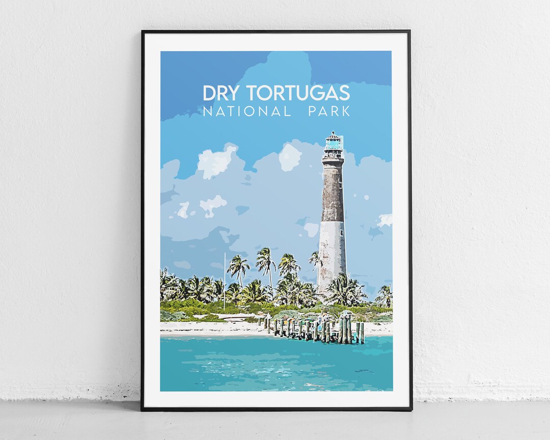 Dry Tortugas Print - National Park Service - NPS Illustration ...