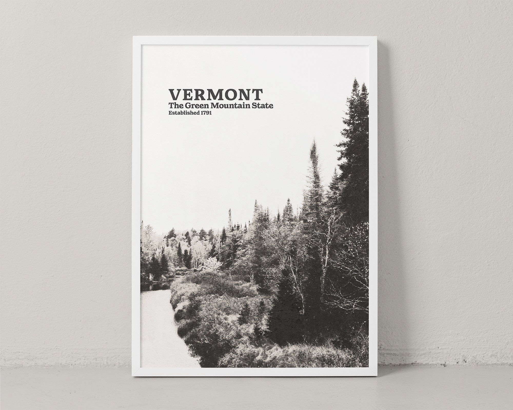 Vermont Poster Vermont Print Vermont Wall Art Vermont | Etsy