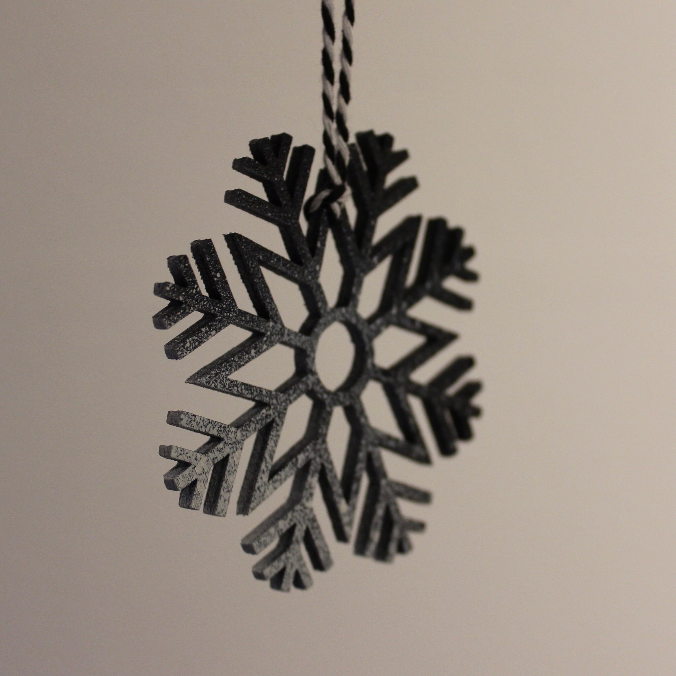 Snowflake Paint Splatter Decorations 3 pack | Etsy