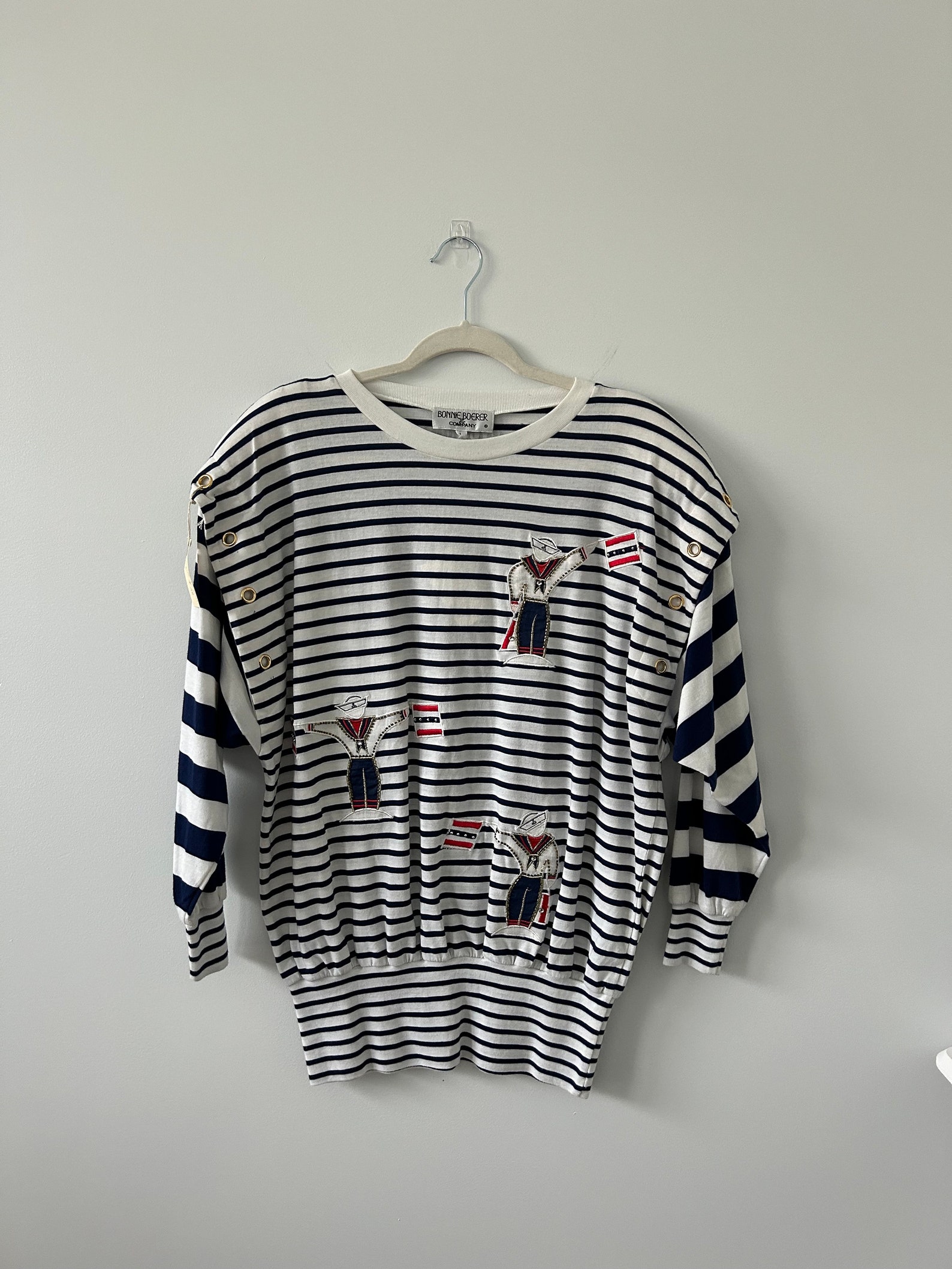 Vintage Nautical Preppy Sailor Knit Tunic Top - Etsy
