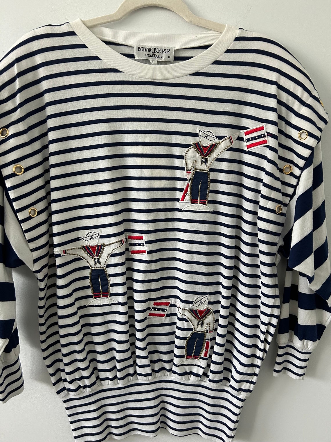 Vintage Nautical Preppy Sailor Knit Tunic Top - Etsy