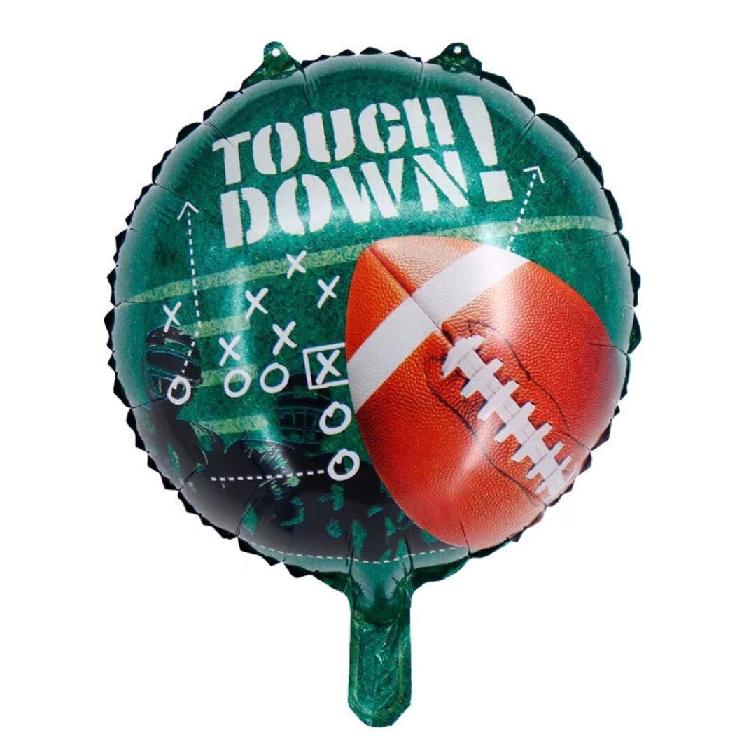 Touchdown Football Balloon 18 Mylar Sport Balloon Football Fans - Etsy