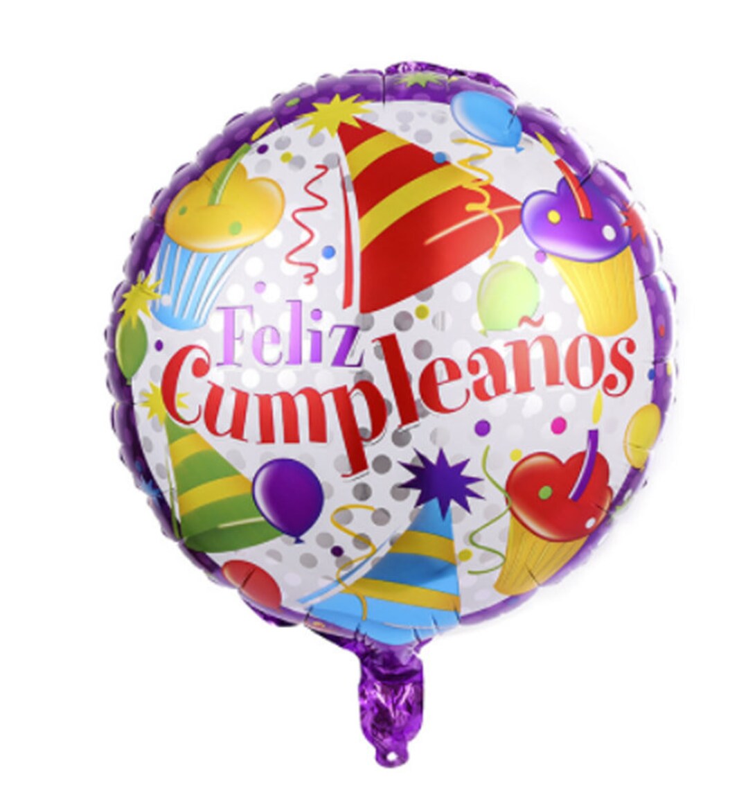 Feliz Cumpleaños Mylar Foil Balloon Happy Birthday Spanish Balloon - Etsy