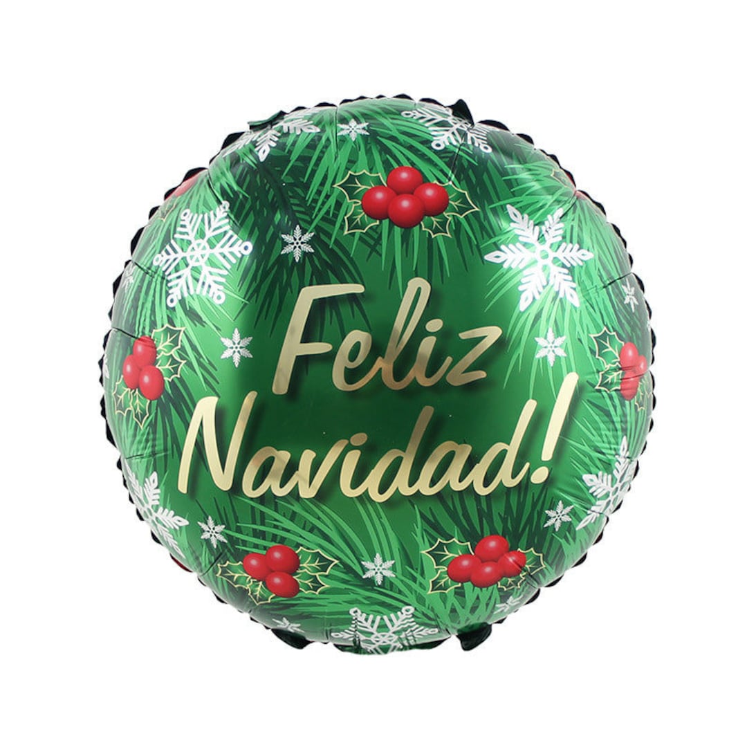 Feliz Navidad Balloon Merry Christmas Mylar Foil Balloon Holiday Party ...