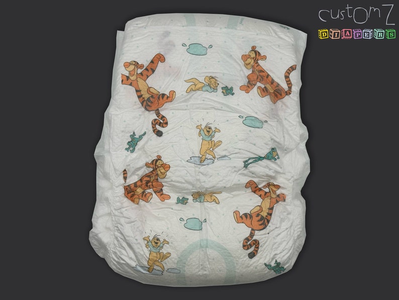 Customz Tiger & Friends ABDL Adult Baby Diaper Nappy 1 X Nappy - Etsy