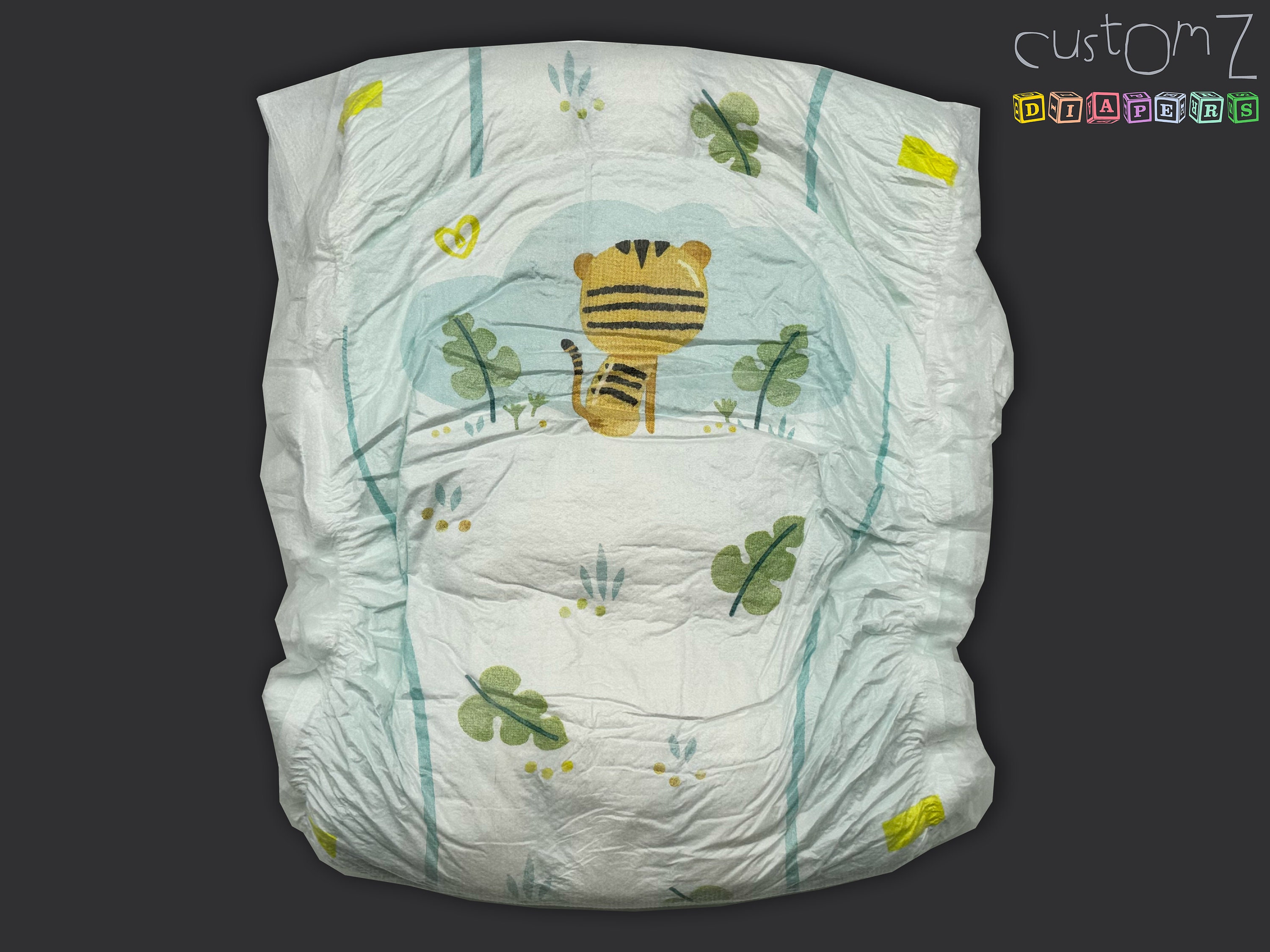 Customz Tiny Tiger ABDL Adult Baby Diaper Nappy - 1 X Nappy - Etsy