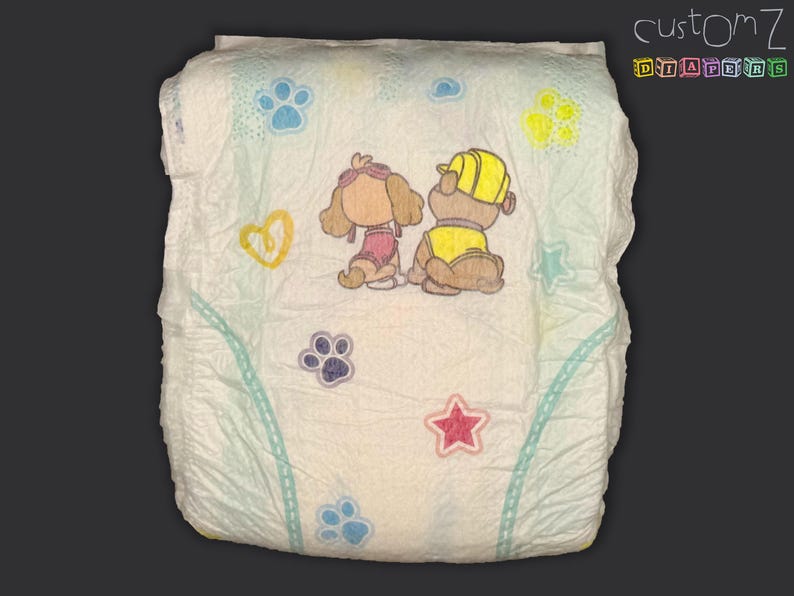 Customz Puppy Pals ABDL Adult Baby Diaper Nappy - 1 X Nappy - Etsy
