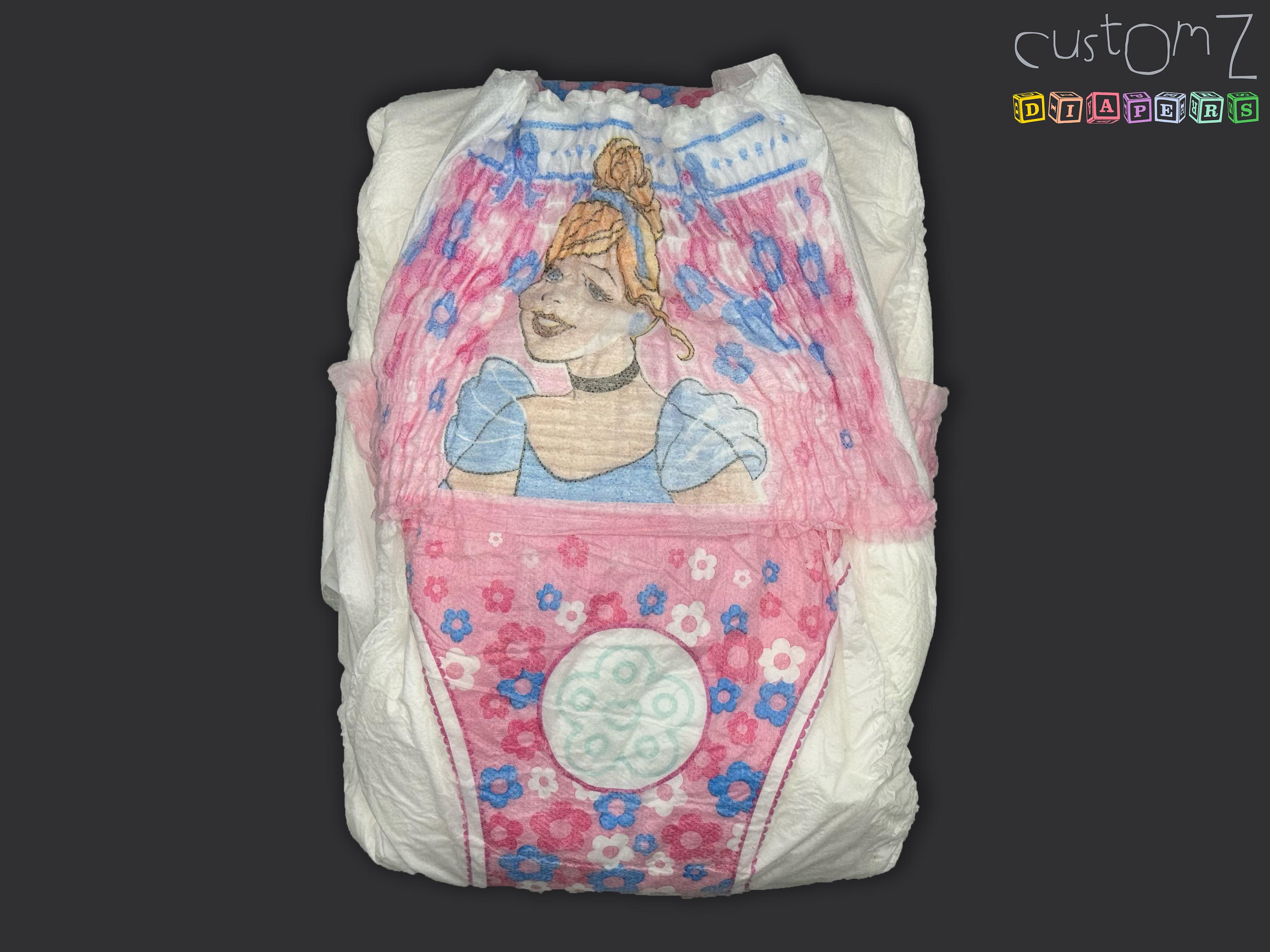 Customz Pink Princess ABDL Adult Baby Diaper Nappy 1 X Nappy - Etsy UK