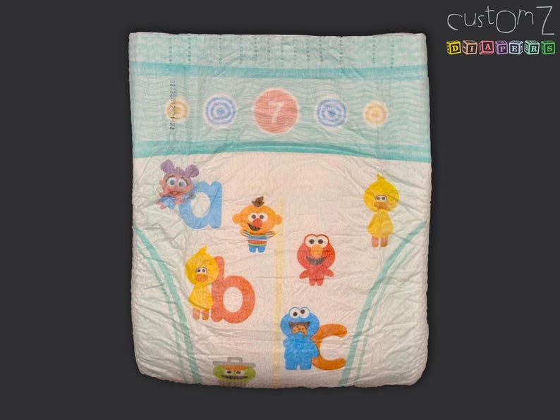Customz Little Monsters ABDL Adult Baby Diaper Nappy - 1 X Nappy - Etsy