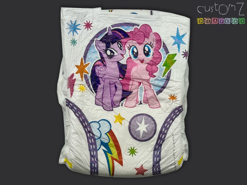 Customz MLP My Little Pony Pinkie Pie ABDL Plastic Backed Adult Baby ...