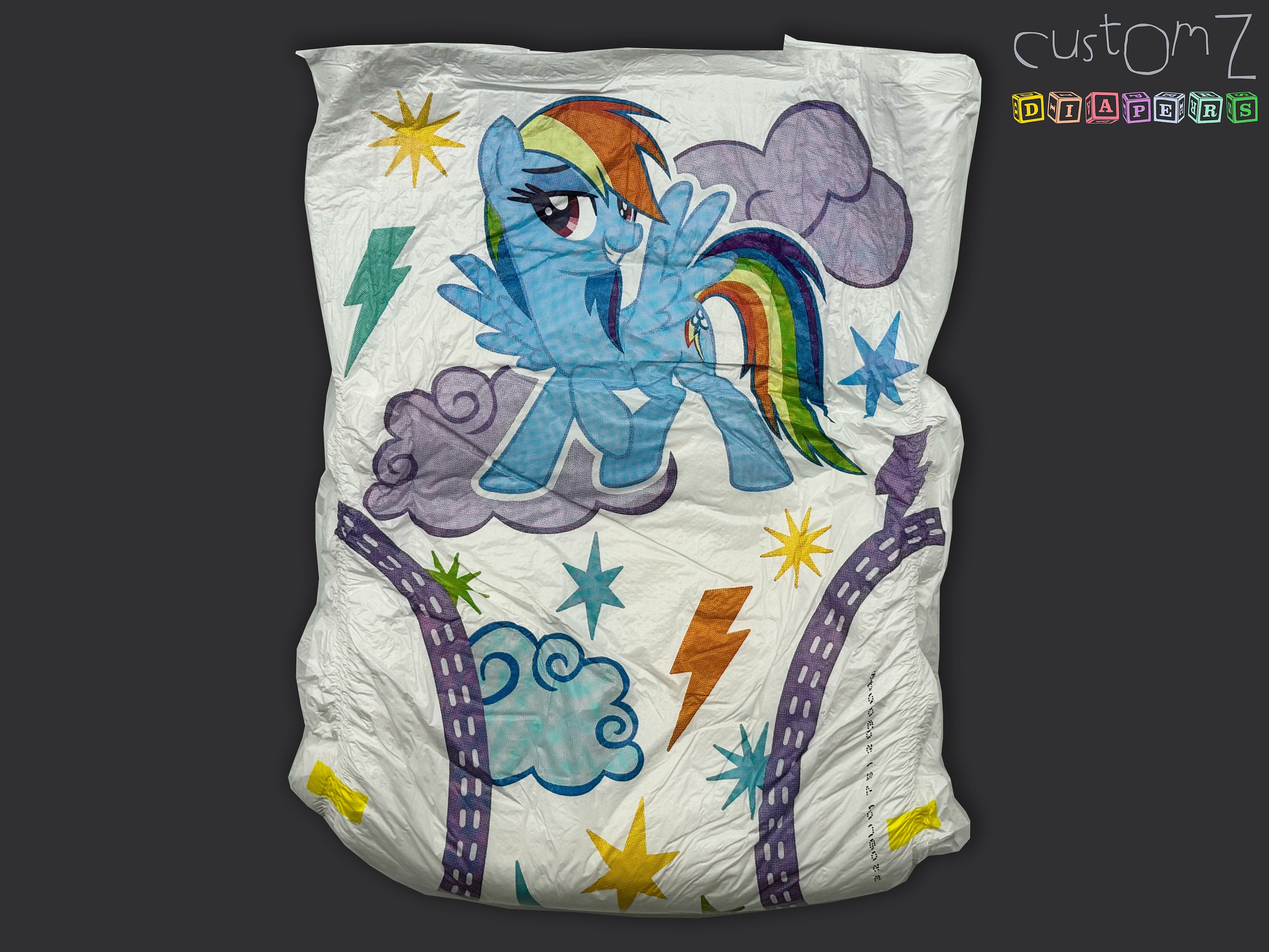 Rainbow Dash My Little Pony ABDL Adult Diaper - Etsy