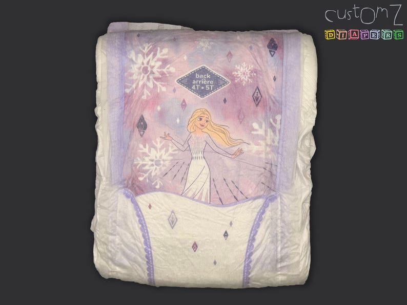 Customz Ice Princess ABDL Diaper: Fade When Wet Snowflakes - Etsy