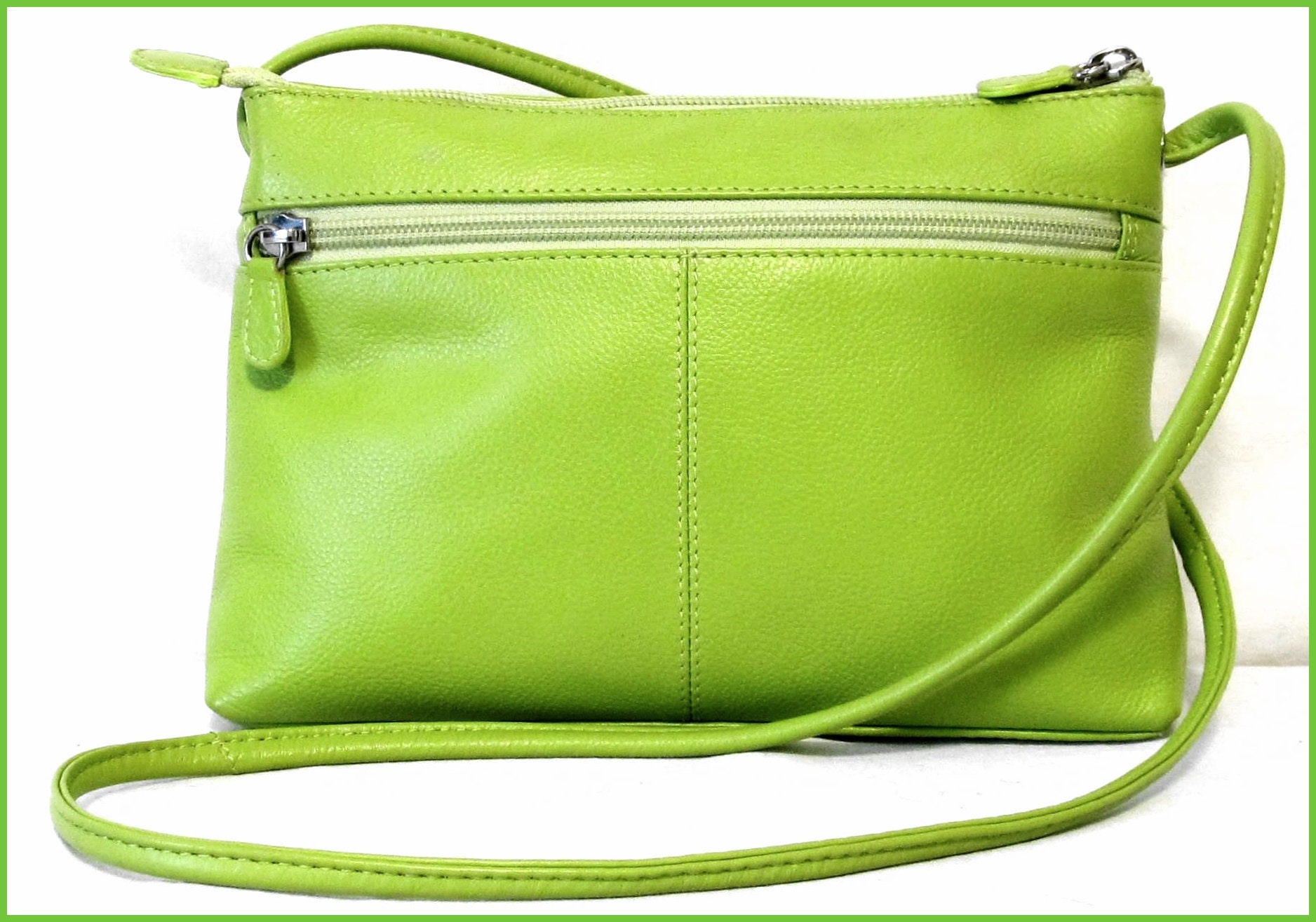 Ili New York Genuine Leather Organizer Crossbody Bag Purse - Etsy