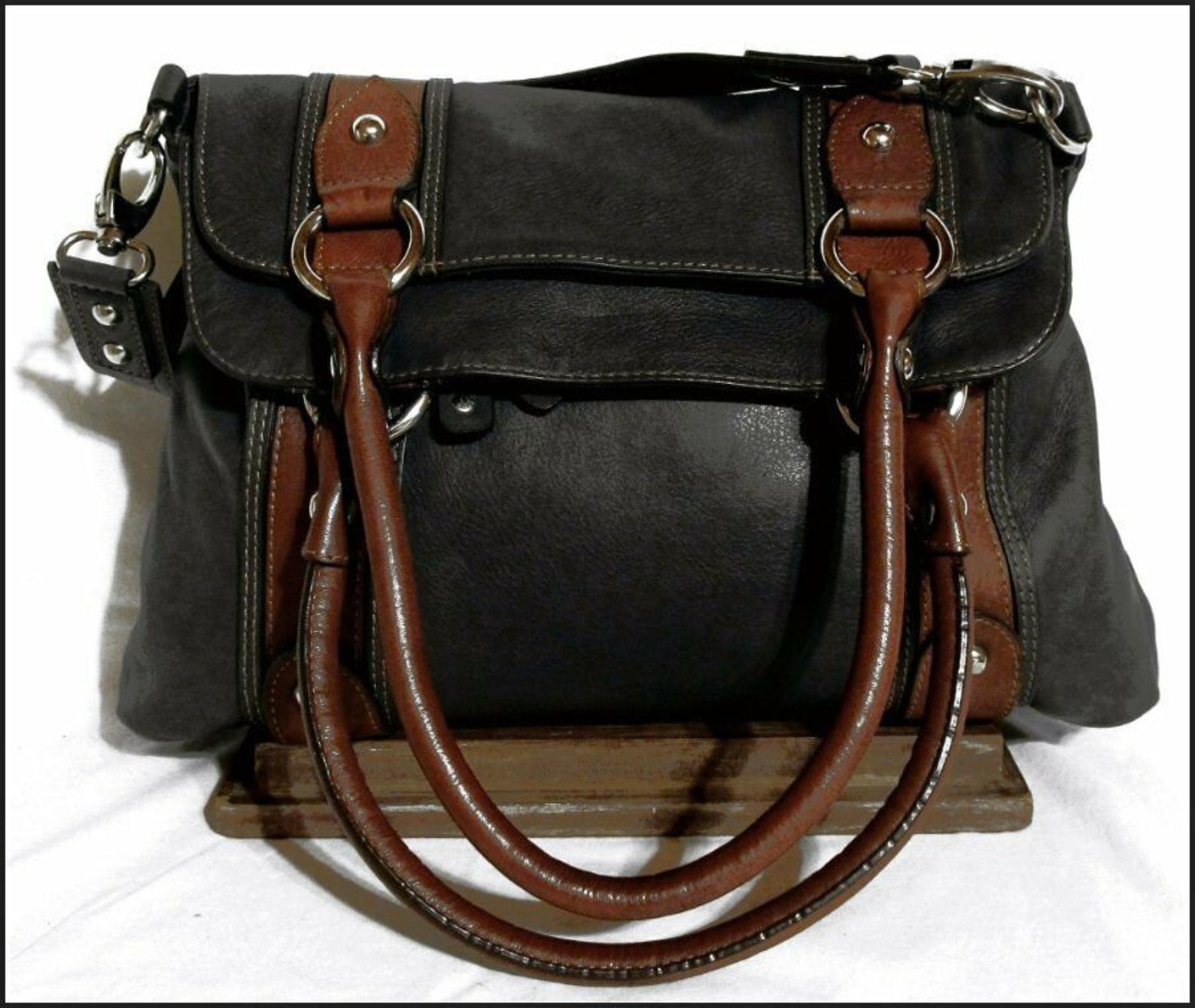 Firenze Fold Over Italian Leather Satchel-made in Italy - Etsy