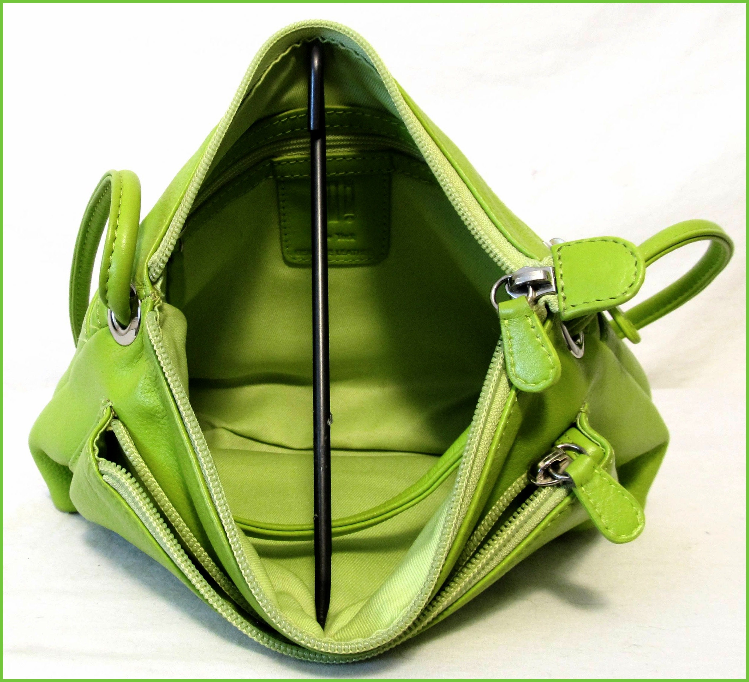 Ili New York Genuine Leather Organizer Crossbody Bag Purse - Etsy