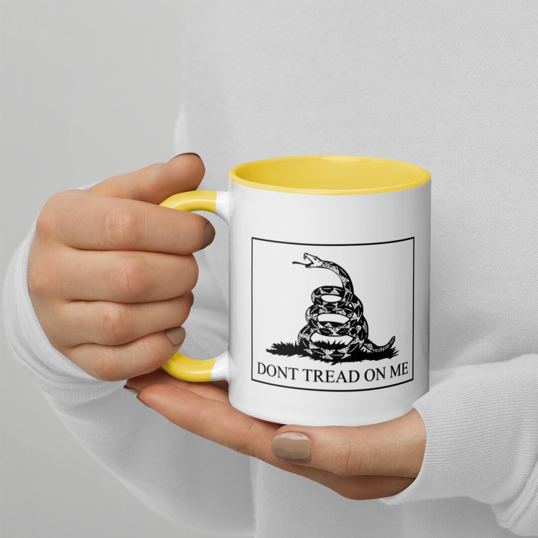 Gadsden Don't Tread on Me Flag Mug With Color Inside - Etsy