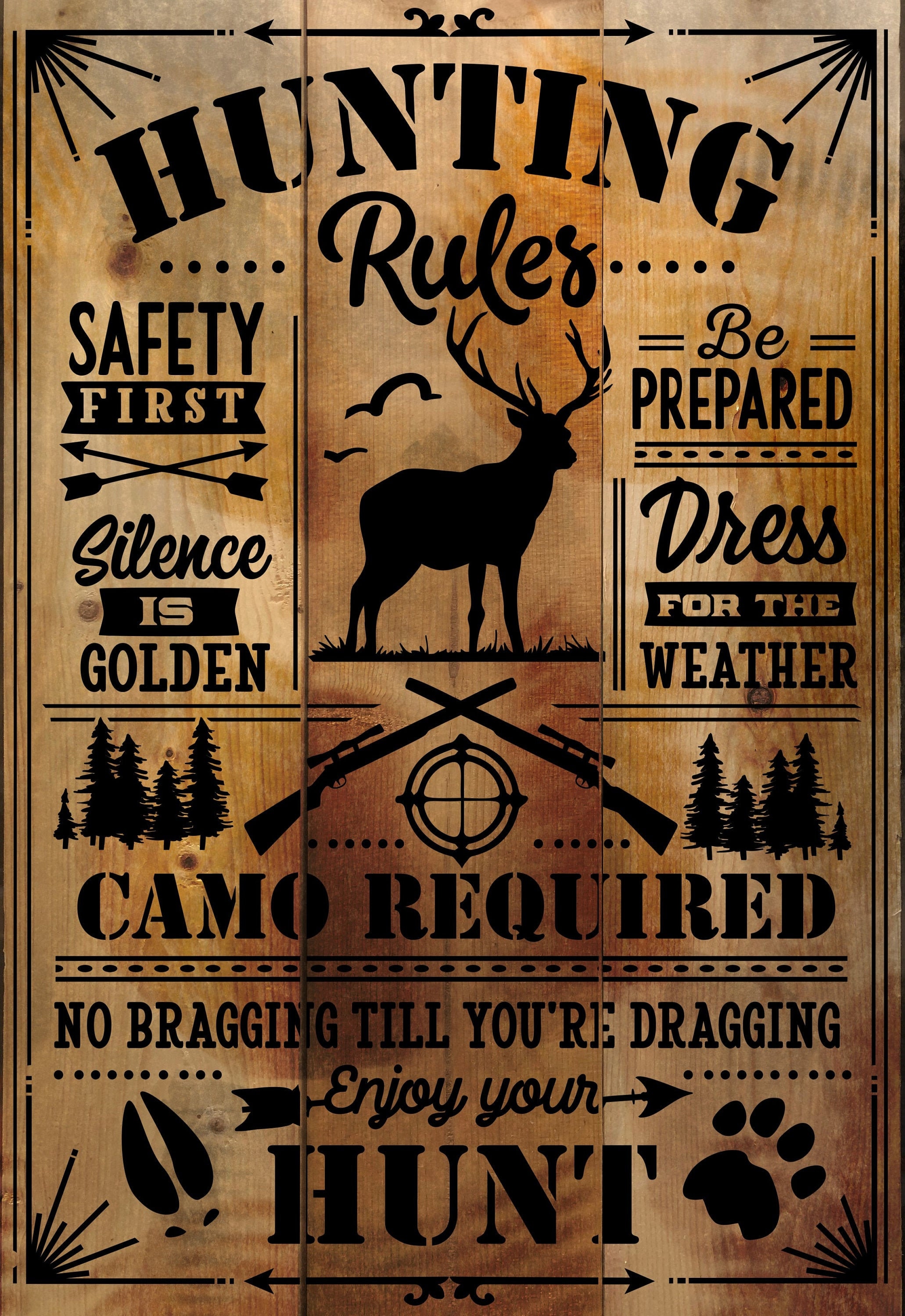 Rustic Hunting Rules Wall Sign A Must Have For Outdoorsmen rustic-hunting-rules-wall-sign-a-must-have-for-outdoorsmen