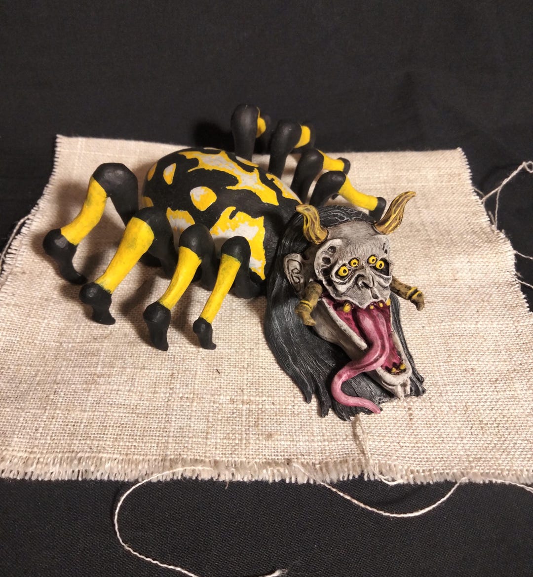 Jorogumo Spider Yokai Sculpture - Japanese Folklore - Etsy