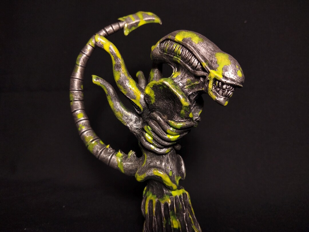 Xenomorph Alien Acid Metalic Resin Sculpture - Etsy
