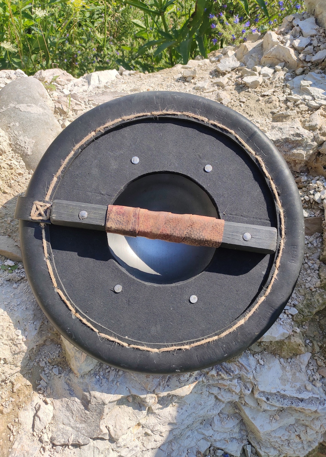 Buckler Medieval Shield Boss Wooden Buckler Little Shield - Etsy