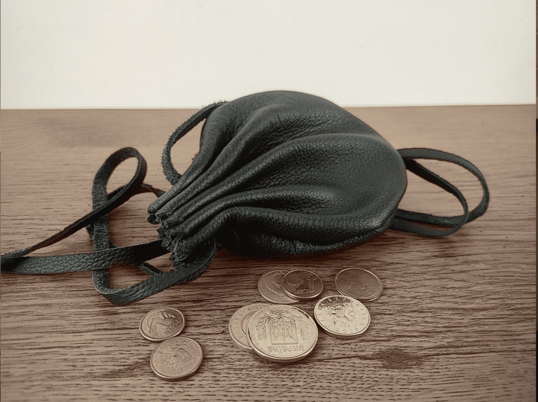 Leather Coin Pouch, Leather Bag, Medieval Style Pouch, Medieval Coin ...