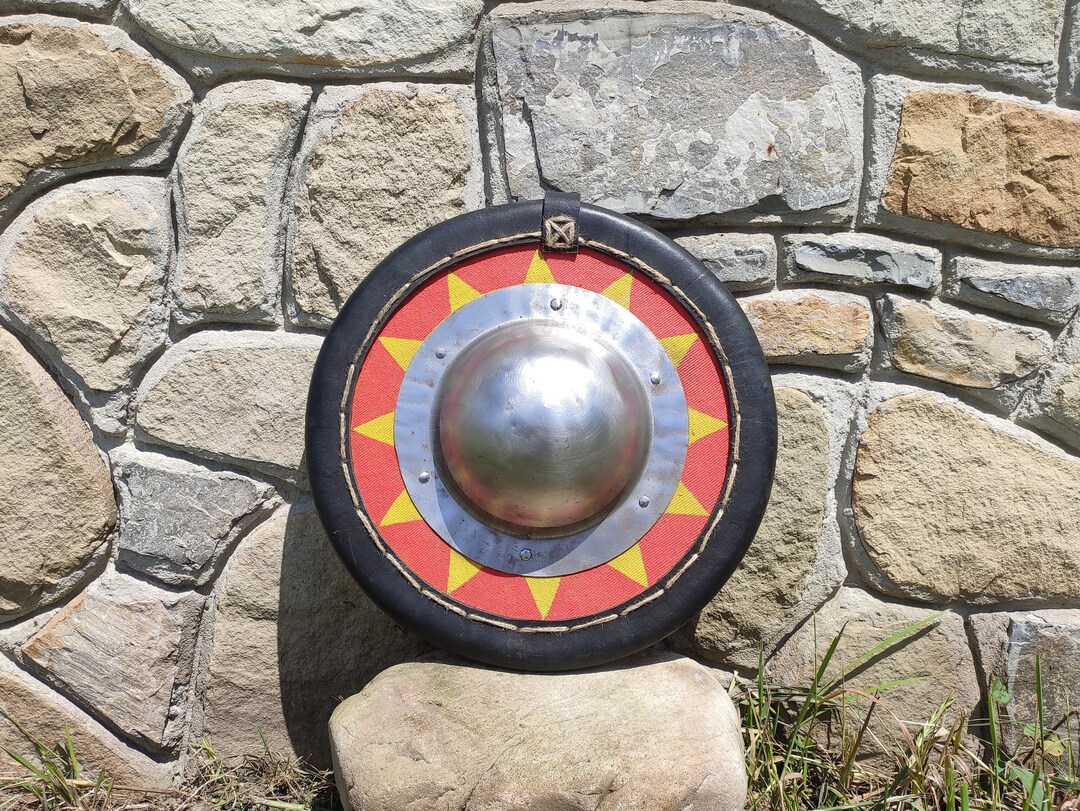 Buckler, Medieval Shield Boss, Wooden Buckler, Little Shield, Medieval ...