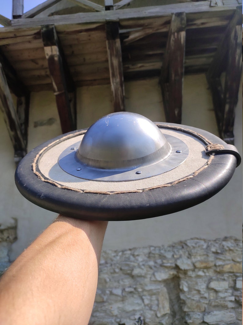 Buckler Medieval Shield Boss Wooden Buckler Little Shield | Etsy